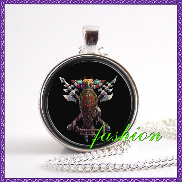 WoW World of Warcraft Necklace, Tauren Crest Symbol Horde Jewelry ...