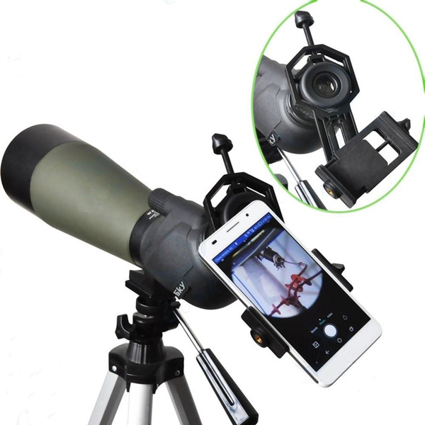Universal Metal Monocular Cell Phone Holder Spotting Scope Binocular ...
