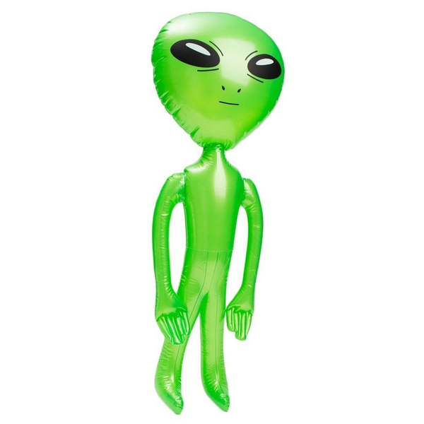 1Pc Tall Inflatable Alien Prop Toy Decoration Alien Balloon Green ...