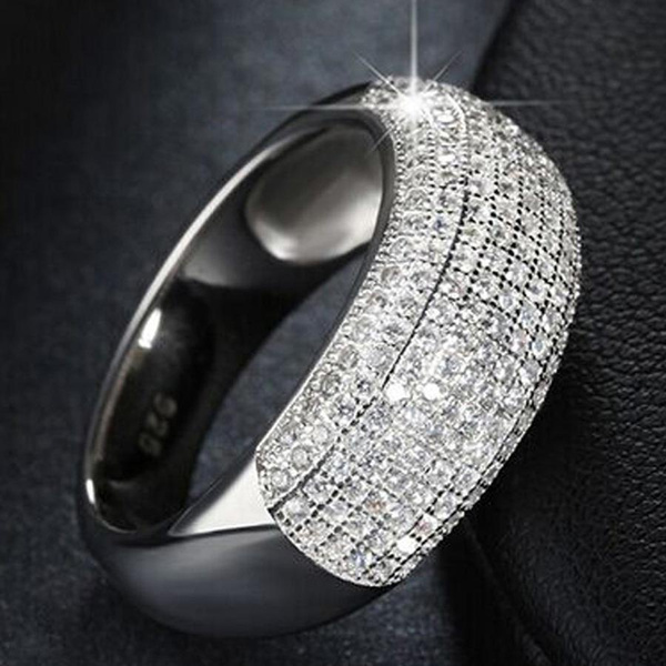 Luxury Silver White Sapphire Natural stone Birthstone Gemstones ...