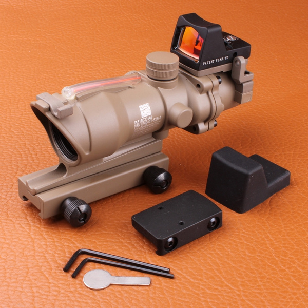 Outdoor Sports Products Trijicon ACOG 4X32 Tactical Real Fiber Optic ...