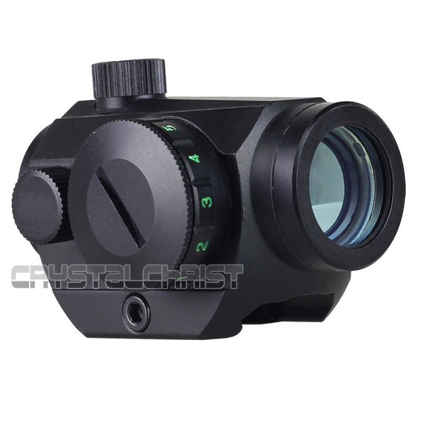 Tactical Red Green Dot Holographic Sight Scope W/20mm Weaver Rail Mount ...