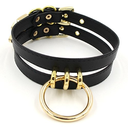 Punk BDSM Handmade Leather Choker Bondage Cage Belt Frame Necklace | Wish