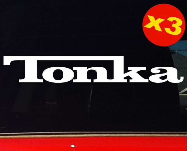 3pk TONKA Sticker Decal 4x4 Mud 4WD Truck toys 200mm | Wish