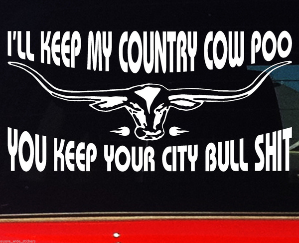 New 200mm Funny Aussie BNS Ute 4X4 Horse Truck Car Stickers COUNTRY COW ...