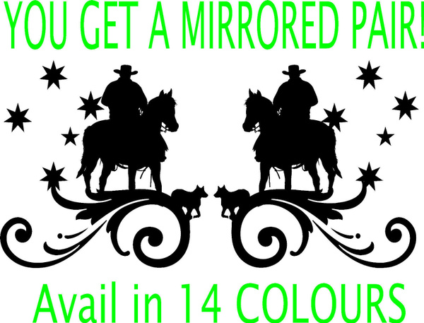 BEST FRIENDS COUNTRY BNS COWBOYS & AUSSIE SOUTHERN CROSS ute Decal ...