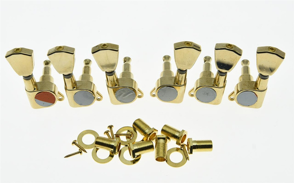 KAISH Gold Guitar Tuners Tuning Keys Machine Head w/ Tulip Button for ...