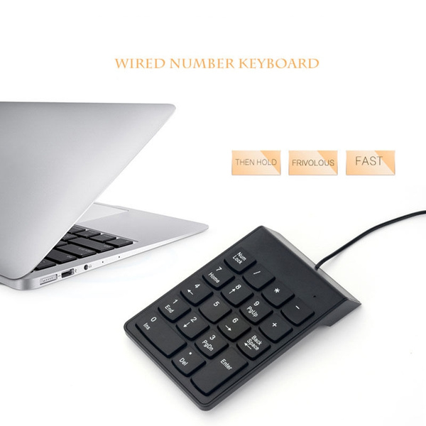 USB Mini Number Pad Numpad Numeric Keypad 18 Keys Keyboard for Laptop ...