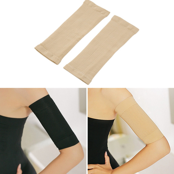 Women 1pair Thin Forearms Hands Shaper Fat Burning Belt Compression Arm ...