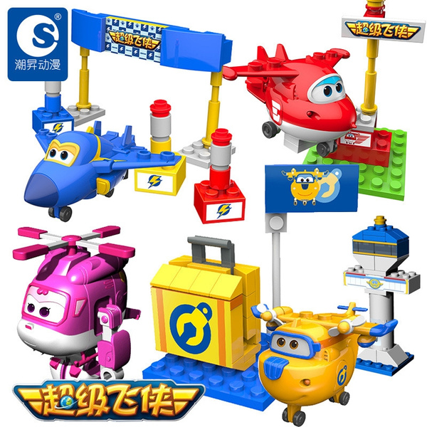 Super Wings Assembled Deformation Mini Donnie Dizzy Jett Jerome Planes ...