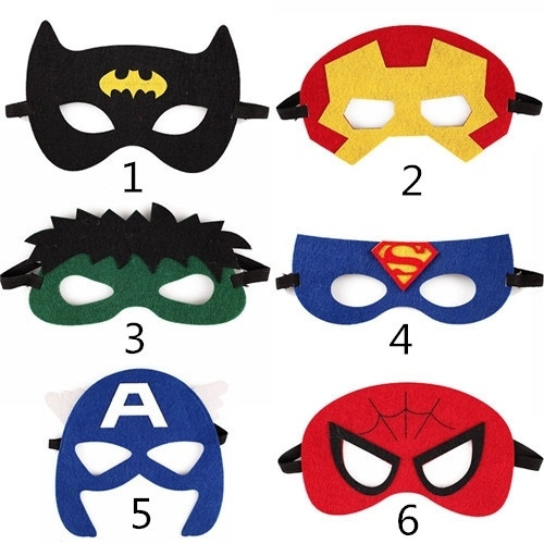 High Quality Halloween Superhero Masks Superman Batman Spiderman ...