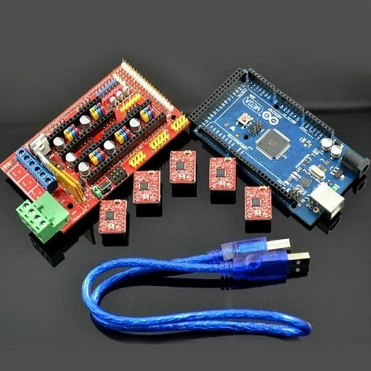 For 3d Printer Reprap Kit Ramps 1 4 Controller Mega 2560 R3 5x A4988