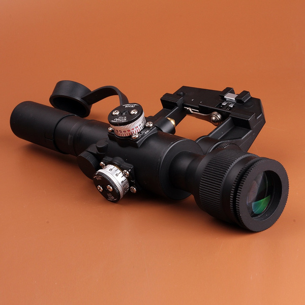 Tactical Red Illuminated 4x24 PSO-1 Type Scope for Dragonov SVD Sniper ...