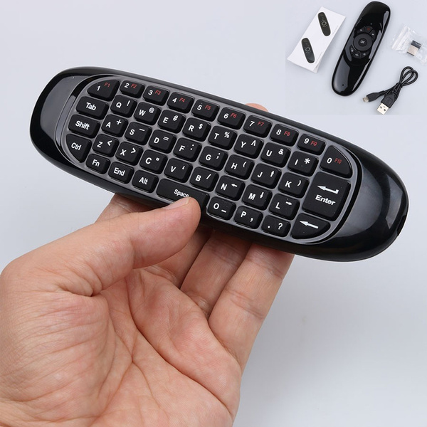 C120 Gyroscope Fly Air Mouse Wireless Game Keyboard Android Remote ...