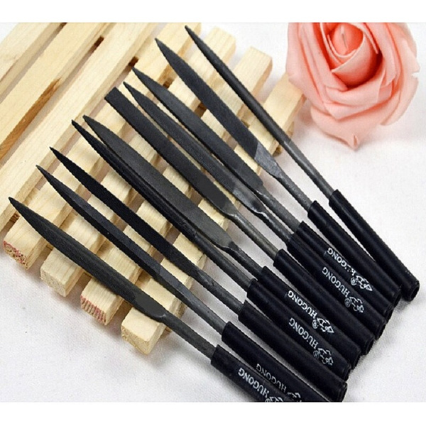 10x Needle File Set Files For Glass Metal Stone Jewelry Wood Carving ...