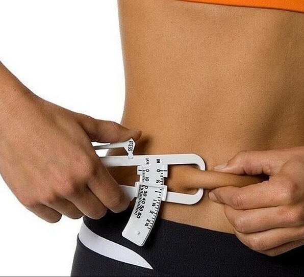 Body Fat Weight Loss Tester Caliper W/ Fat Tracking Chart Shakeology ...