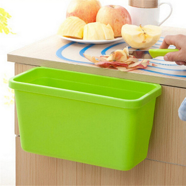 Simple Kitchen Garbage Cabinet Doors Hanging Trash Can Peel Creative ...