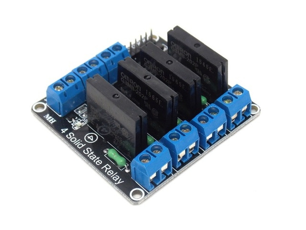 4 Channel 5V DC Relay Module Solid State Low Level OMRON SSR AVR DSP ...