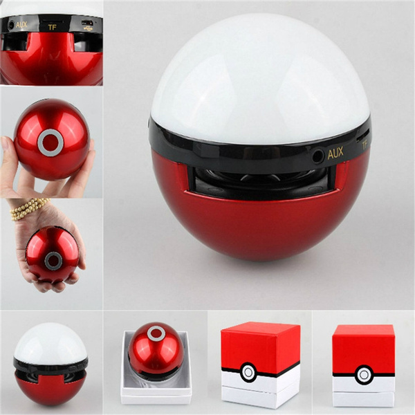 Pokemon Go Bluetooth Speaker,LED Light Pokemon Ball Wireless Bluetooth ...