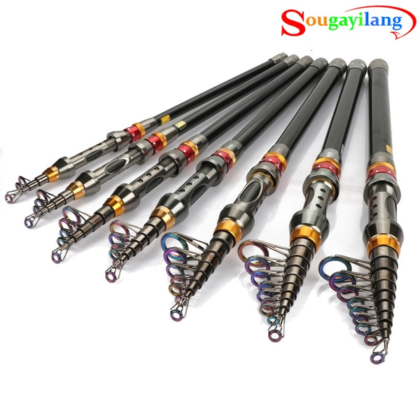 Telescopic Fishing Rod Carbon Fiber Fish Rods Rock sea Fishing Pole 1 ...