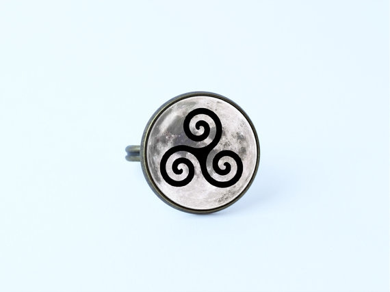 Teen wolf ring Triskelion ring Teen wolf jewelry Girlfriend gift ...