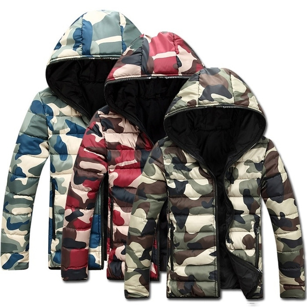 New Fashion Men's Jacket Winter and Autumn Warm Camouflage Jacket Men ...
