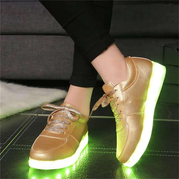 MaiDun Men USB Charging LED Shoes With Colorful Luminous Light Men ...