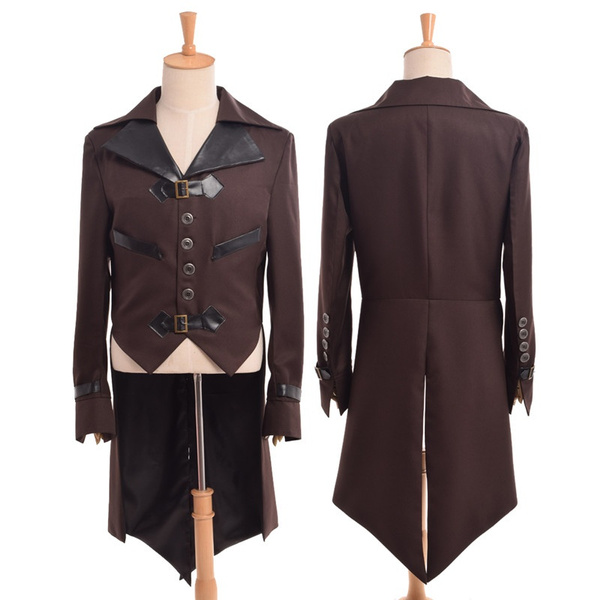 Mens Swallow-tailed Coat Victorian Steampunk Costume | Wish