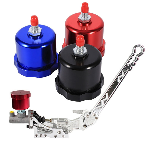 1Pcs Aluminum Universal Hand Brake Oil Tank E-brake Fluid Reservoir ...