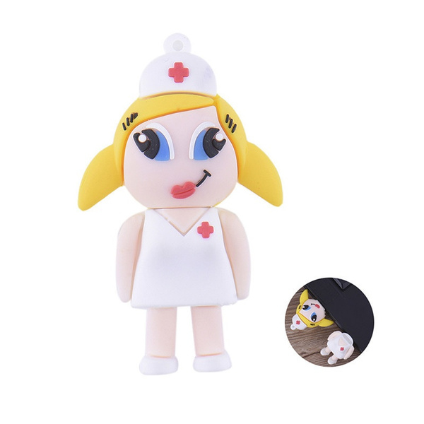 Sexy Nurse New Design Usb Flash Drive Silicone White Girl memory stick ...