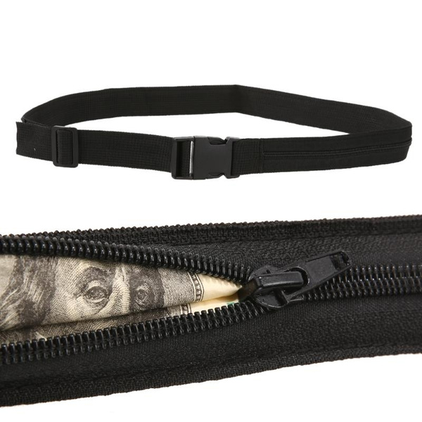 Secret Travel Waist Money Belt Hidden Security Zip Pouch Anti-theft ...