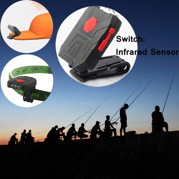 Infrared Sensor Switch, Camping Fishing Clip Hat, Cap Light Lamp ...