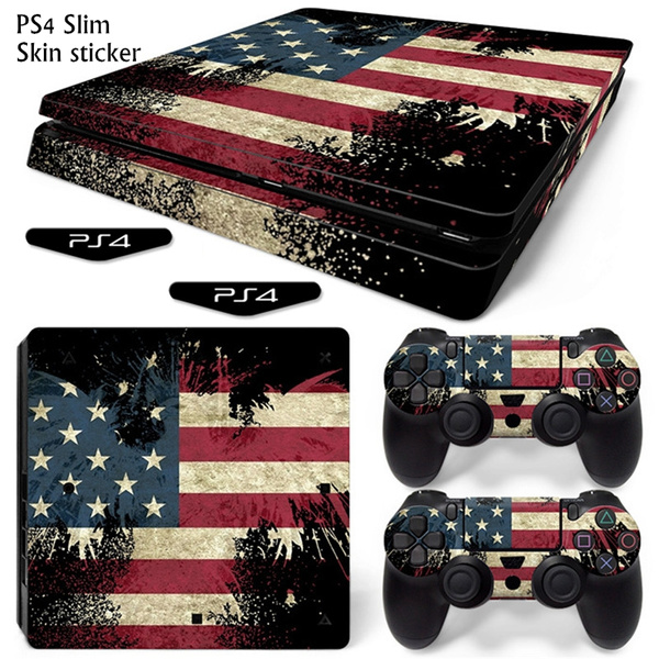 Dhappy Fashion Vinyl Decal PS4 Slim Skin Stickers Cover Kit Protector ...