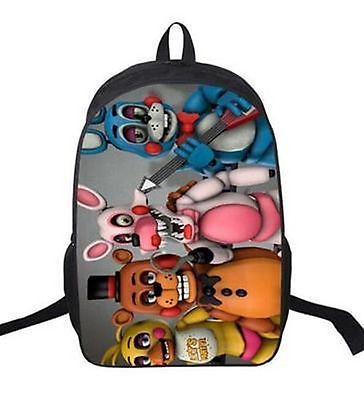 Five Nights At Freddy's Freddy Backpack Chica Foxy Bonnie FNAF Shoulder ...
