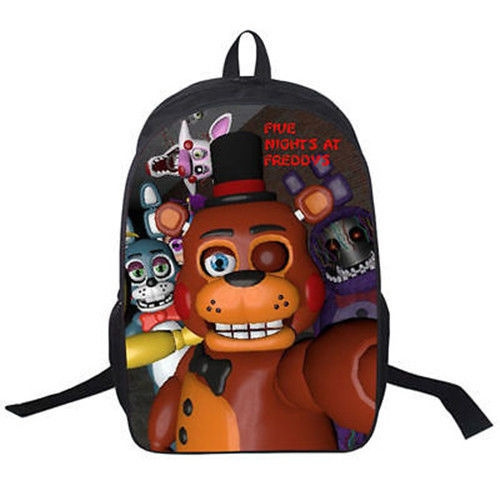 Five Nights At Freddy's Freddy Backpack Chica Foxy Bonnie FNAF Shoulder ...