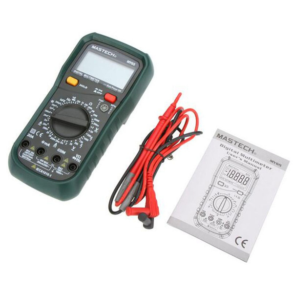 MASTECH MY65 Digital Multimeter DMM AC/DC Voltmeter Ammeter Ohmmeter w ...