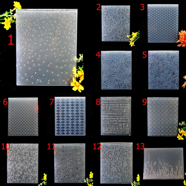 Raindrop Bubble Dots Birthday Plastic Embossing Folder For Scrapbook ...