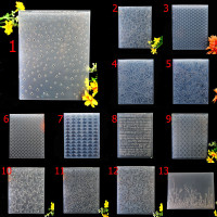 Raindrop Bubble Dots Birthday Plastic Embossing Folder For Scrapbook ...