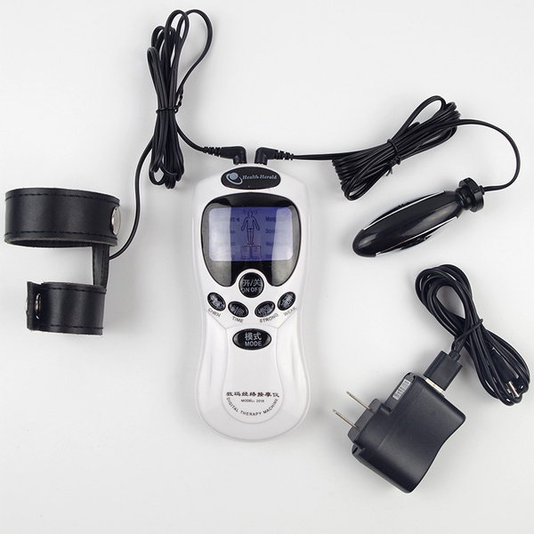 Electro Shock Kit Male Electro Ball Stretcher Message Plug Estim ...