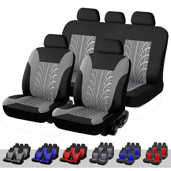 Universal 9 Pieces Full Set Tyre Track Embossed or Mesh Fashion Car ...