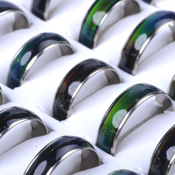100Pcs/lot Wholesale Jewelery Bulks Mixed Change Color Silver Plated ...