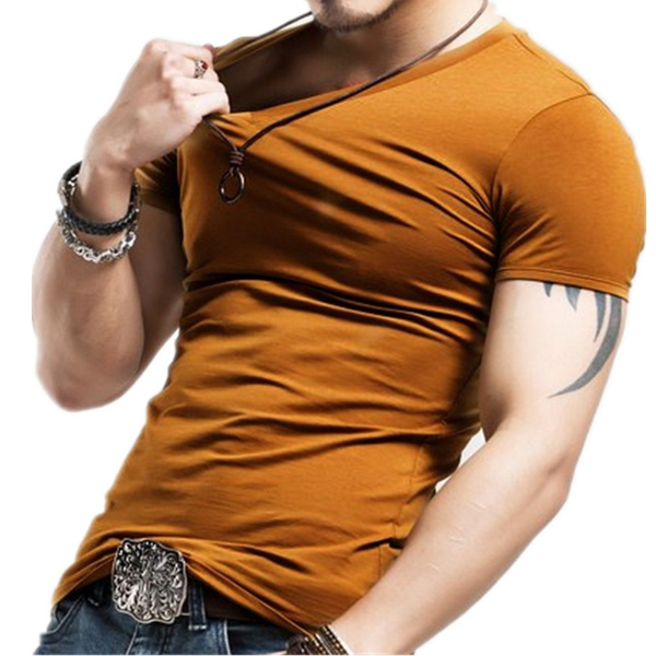 Cool Design Men Short Sleeve Elastic T Shirts New Arrive Fashion Summer ...