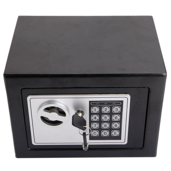 Mini Wall-in Style Electronic Code Metal Steel Box Safe Case 17EF ...