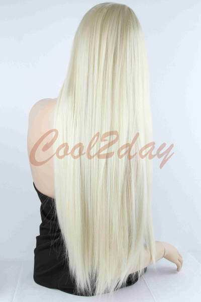 Women's Long Straight High Temperature Hair Fiber Hair Cosplay Costumes ...