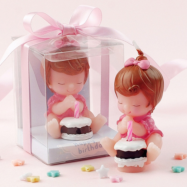 Baby Cake Candle cute boy girl Smokeless Creative prensent and gifts ...