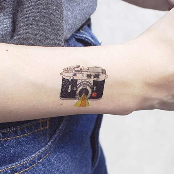 【simpleworld】original design leica M3 tattoo sticker | Wish