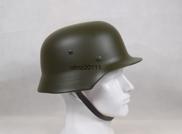 Replica Collectable WWII German M35 Steel Motorcycle Helmet Green | Wish