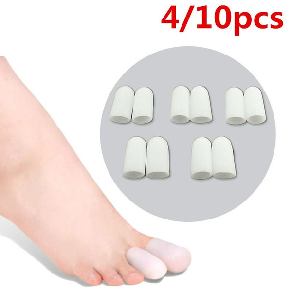 4/10 PCS Silicone Toe Sleeve Gel Toe Cap Cover Protector for Corn ...