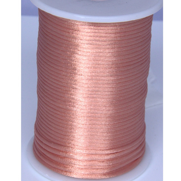 50 yds 2MM Rattail Satin Cord Macrame Beading Nylon Chinese knot rope ...