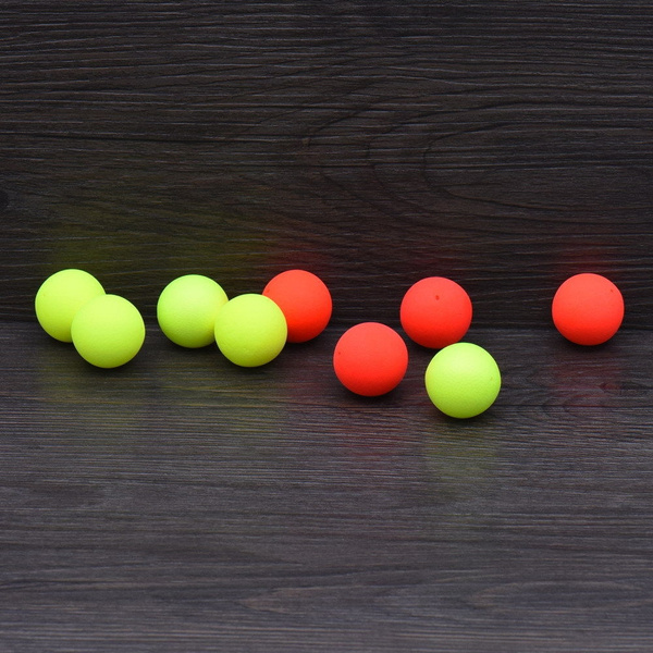 100 Pcs Fishing Floating Bobbers Drift Ball Eva Foam Indicator Fish ...